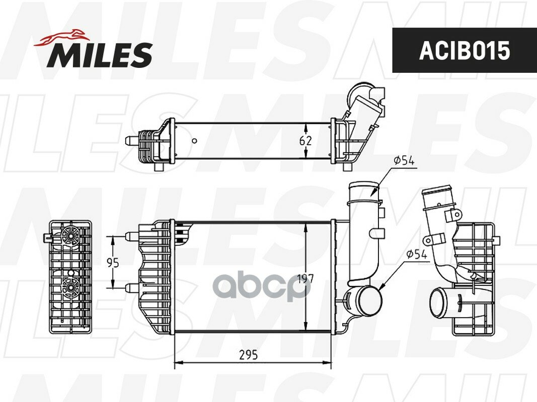 Интеркулер CITROEN JUMPER/FIAT DUCATO/PEUGEOT BOXER Miles арт. acib015