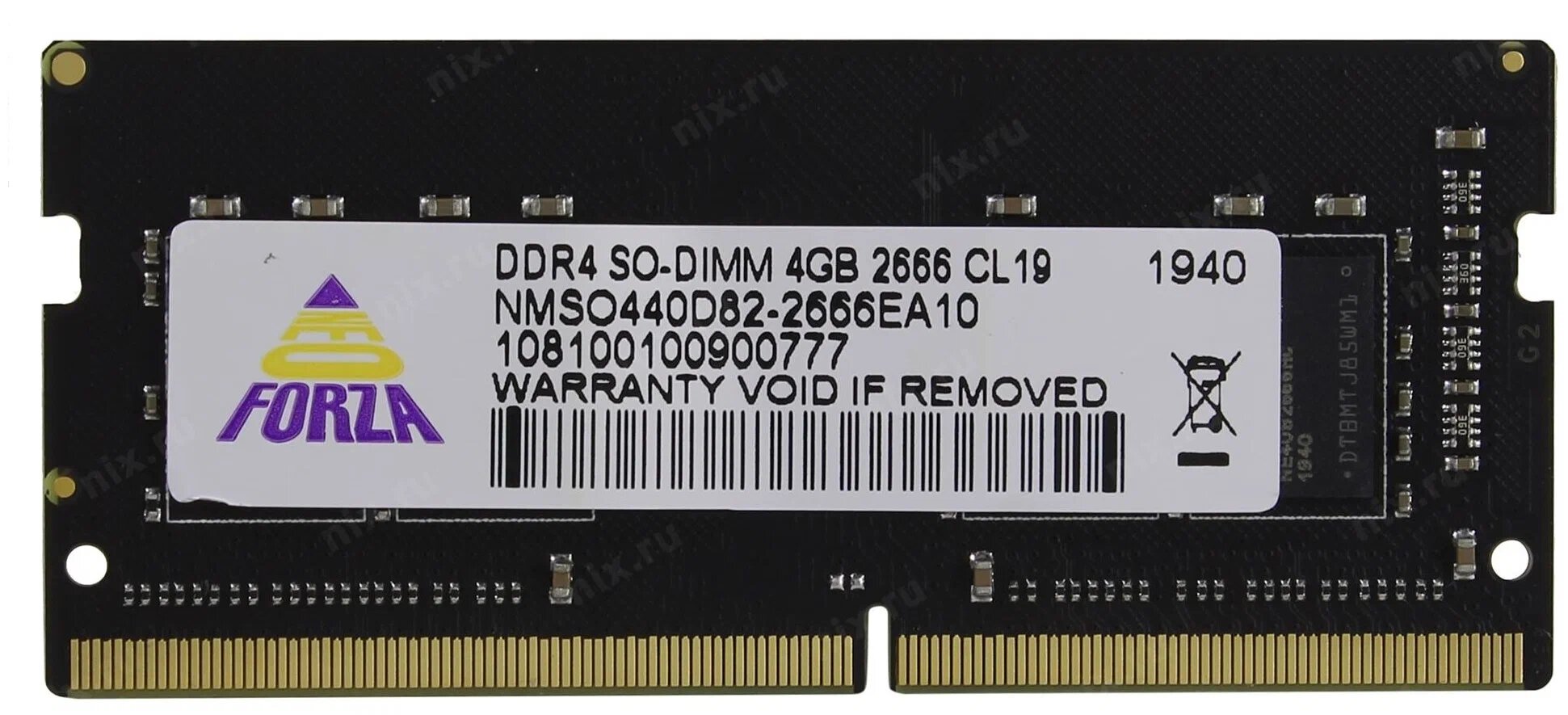 Оперативная память DRAM DDR4 Neo Forza 4G (NMSO440D82-2666EA10) 2666 МГц