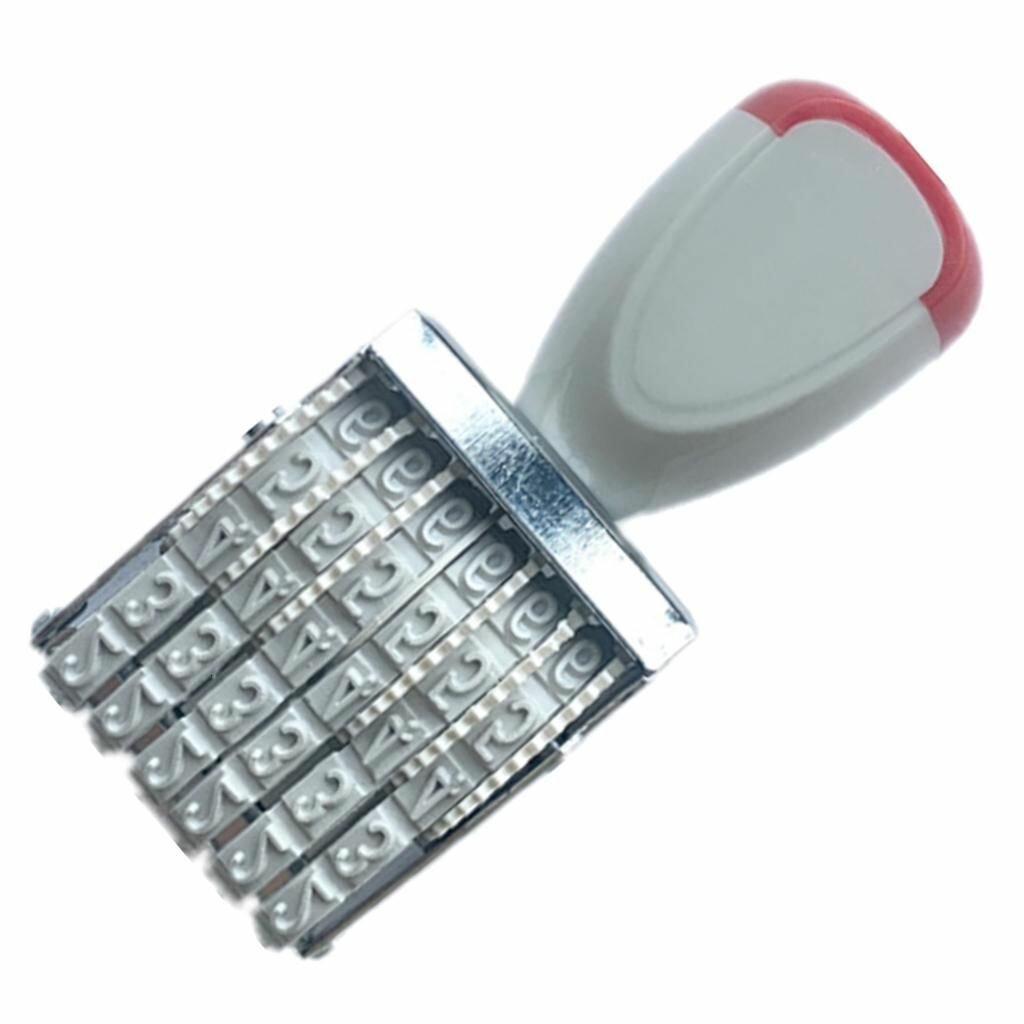 Резиновый штамп с датой, - 6-значная печать 4 мм