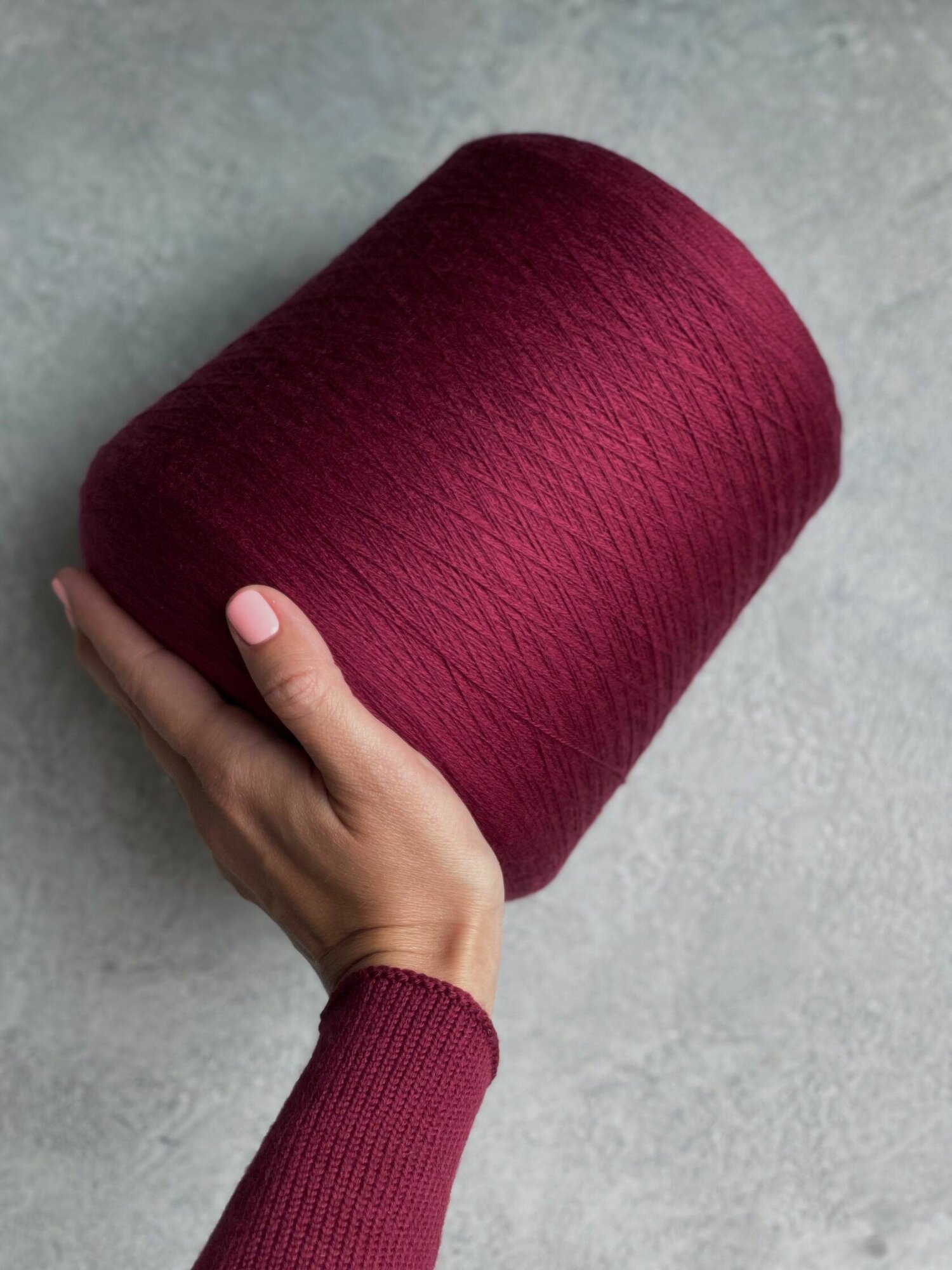 Пряжа для вязания Palermo filatura di Magia 100% меринос / 100г-1500м / Бордовый / Италия