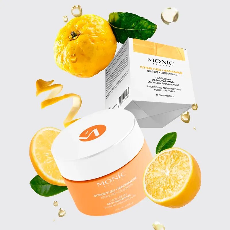 Крем для лица Monic Beauty All in one, с экстрактом юдзу и ниацинамидом