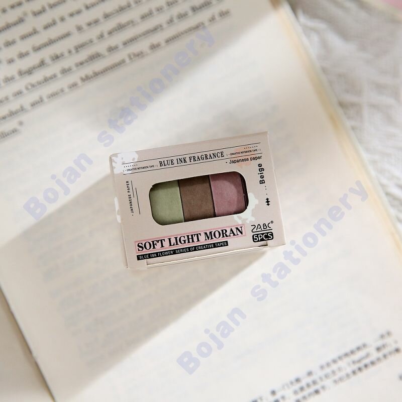 Декоративная клейкая лента Mr.Paper, 5 рулонов в подарочной коробке, для скрапбукинга, оформления альбомов, блокнотов, открыток и чехлов, бумажная перфорированная лента для творчества