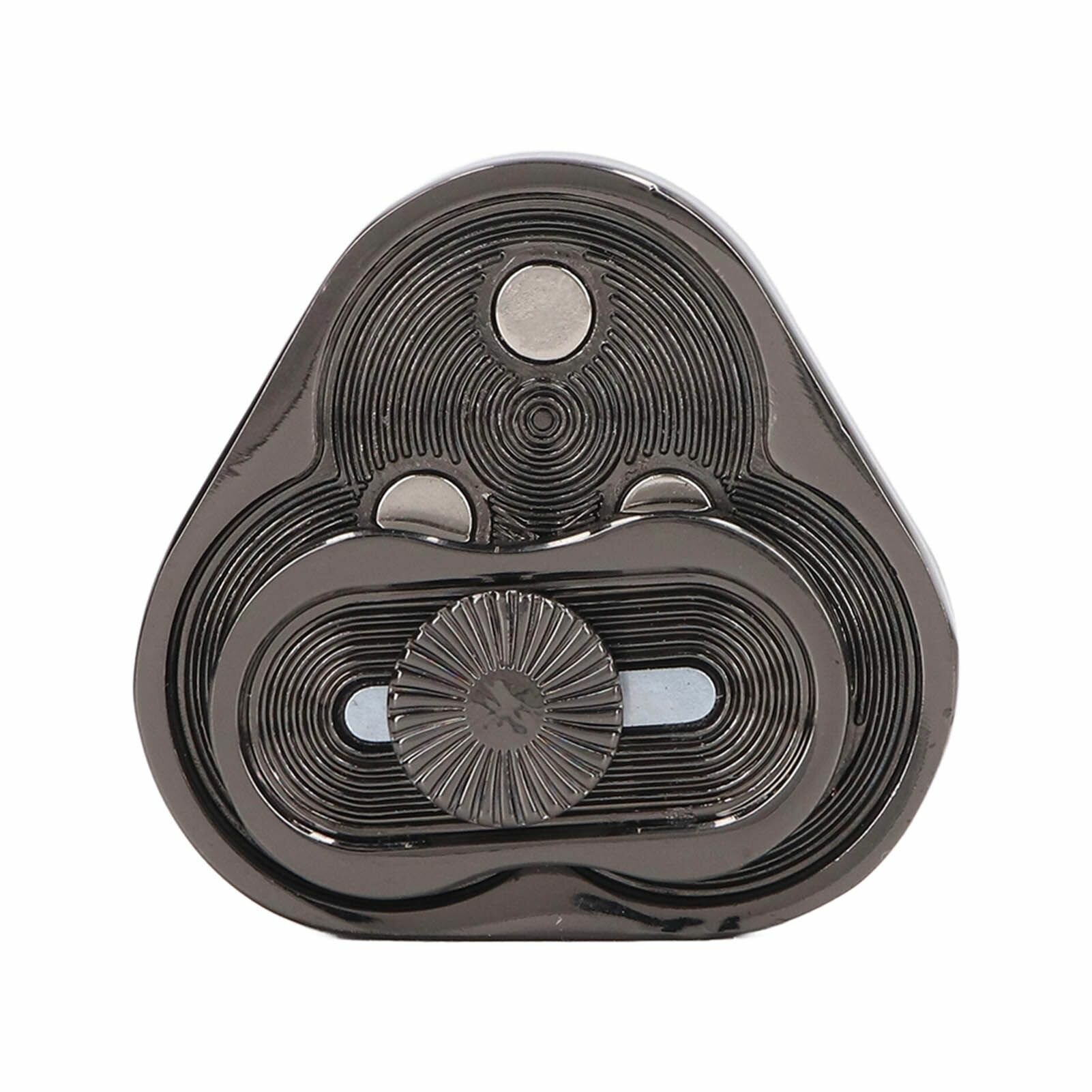 Игрушка-вертелка Fingertip с треугольной формой для снижения тревожности и стресса, серебряно-черная, металлическая