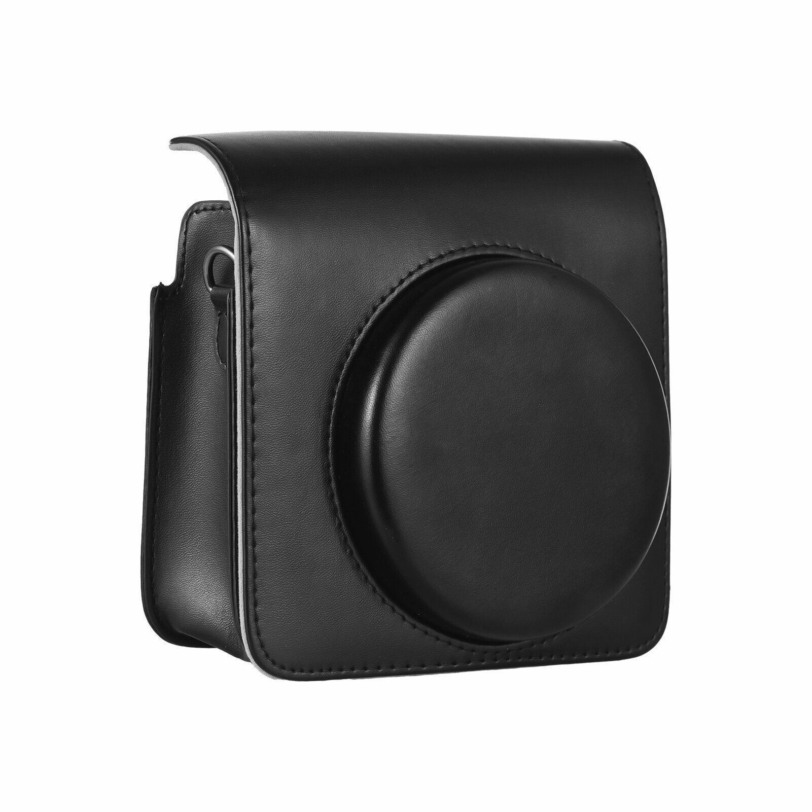 Чехол для камеры Instant Camera Storage Case из ПУ кожи с магнитным пряжкой и ремнем-рукавом, совместимый с Fujifilm Instax Square SQ40/ SQ1, Цвет: Коричневый/ Черный (по выбору), Размер: 14 * 14.5 * 7см, Вес: 135г, В комплект входят: 1 * Чехол для