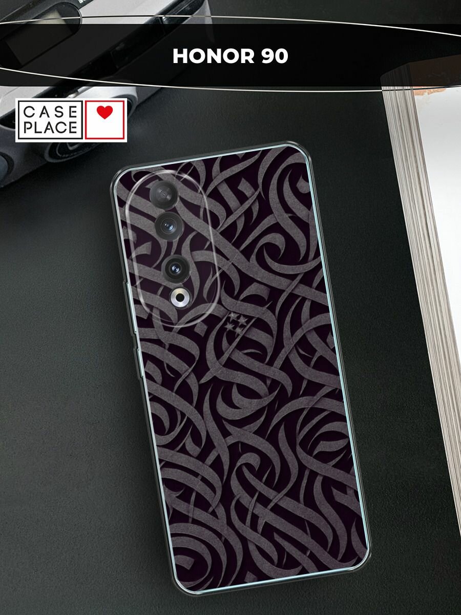 Чехол на Honor 90 / Хонор 90 с принтом Металлическая паутина