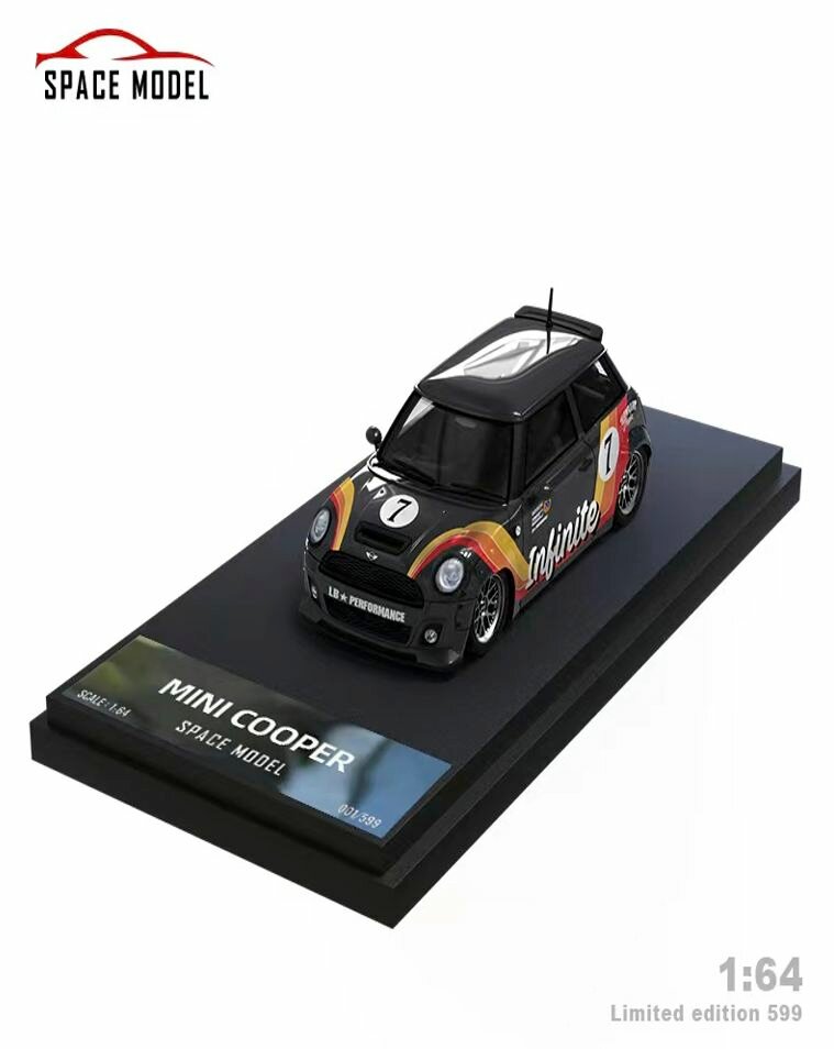 Коллекционная машинка SPACE MODEL 1:64 LBWK MINI F56 Cooper Ordinary Black