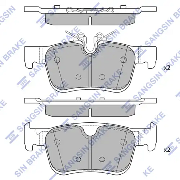 SANGSIN BRAKE sp1938 колодки тормозные диск. hi-q Volvo (Вольво) s60 19 r