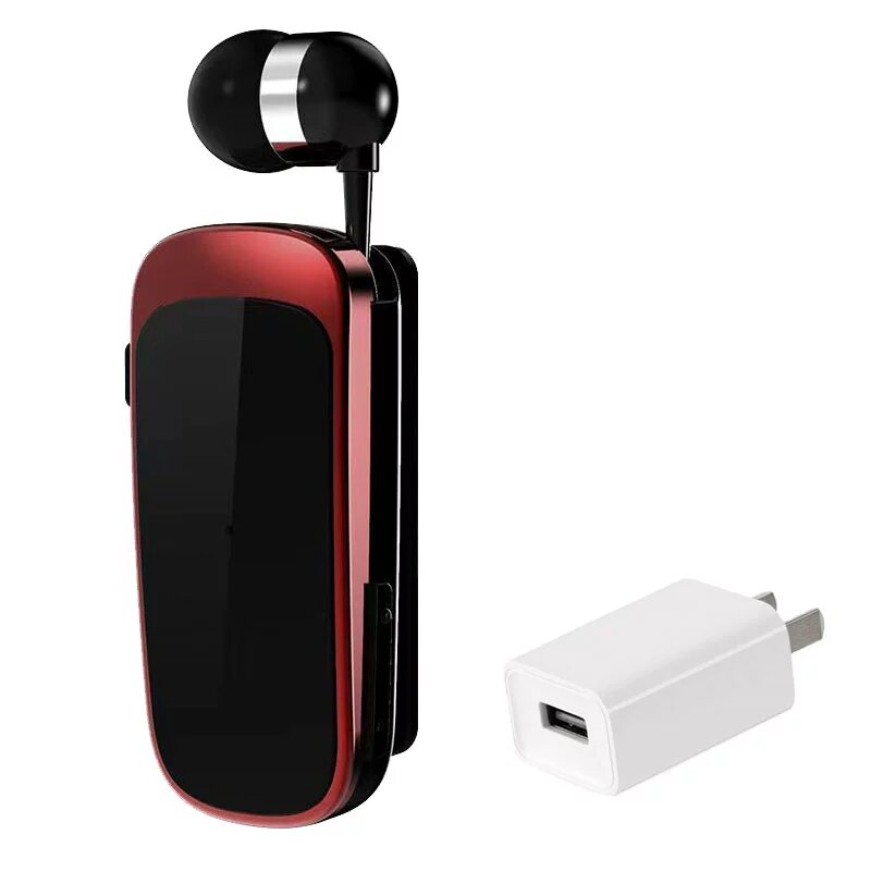Накладные наушники Bluetooth в черно-красном цвете с 10 часами работы и шумоподавлением, включая зарядное устройство 3C