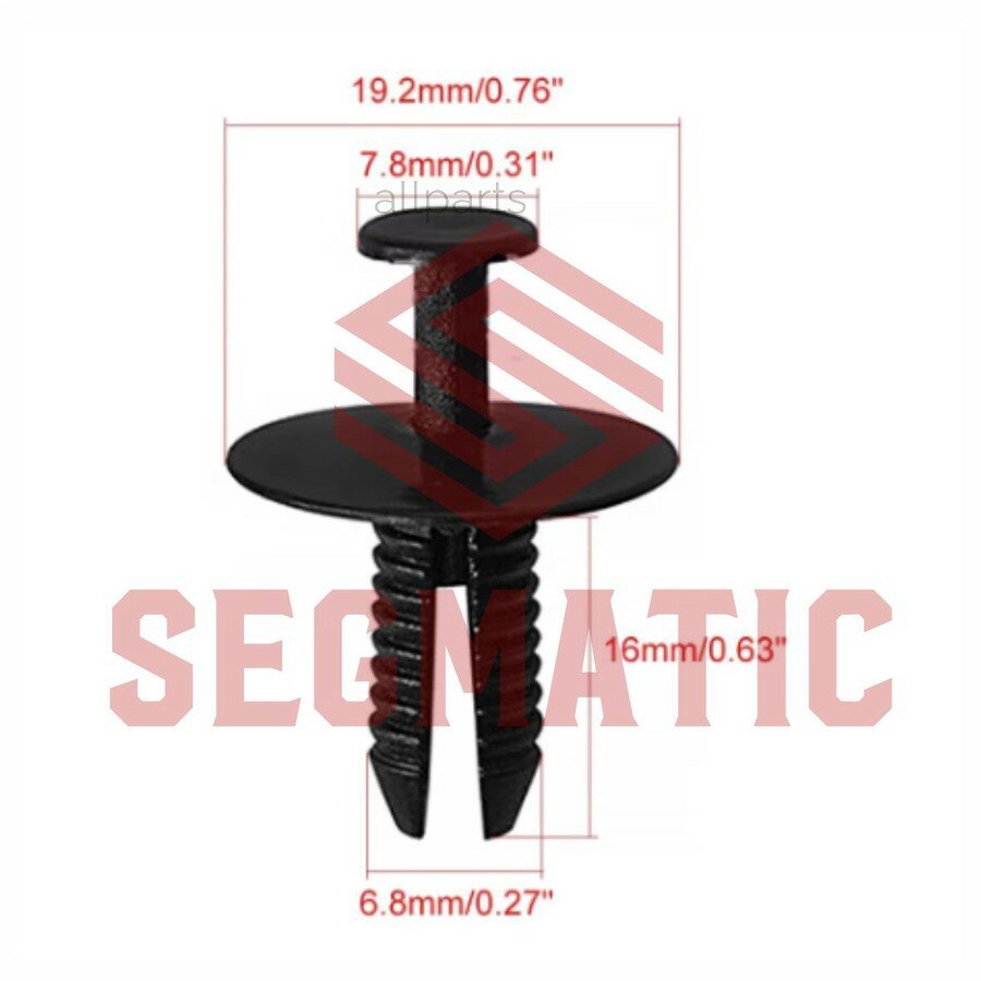 SEGMATIC SG70203185 Клипса пластмассовая GENERAL MOTORS