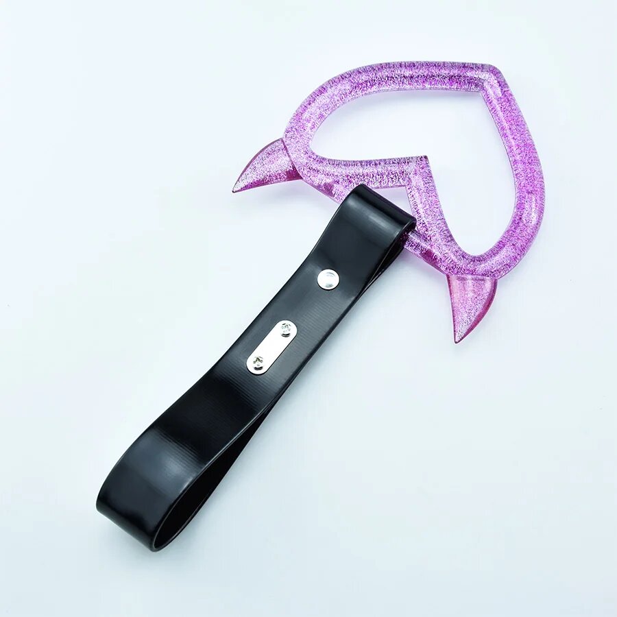 Новое кольцо Flash Devil Heart Tsurikawa JDM, автомобильные аксессуары, универсальный ремешок на ручке, кольцо Tsurikawa Flash Purple-BK