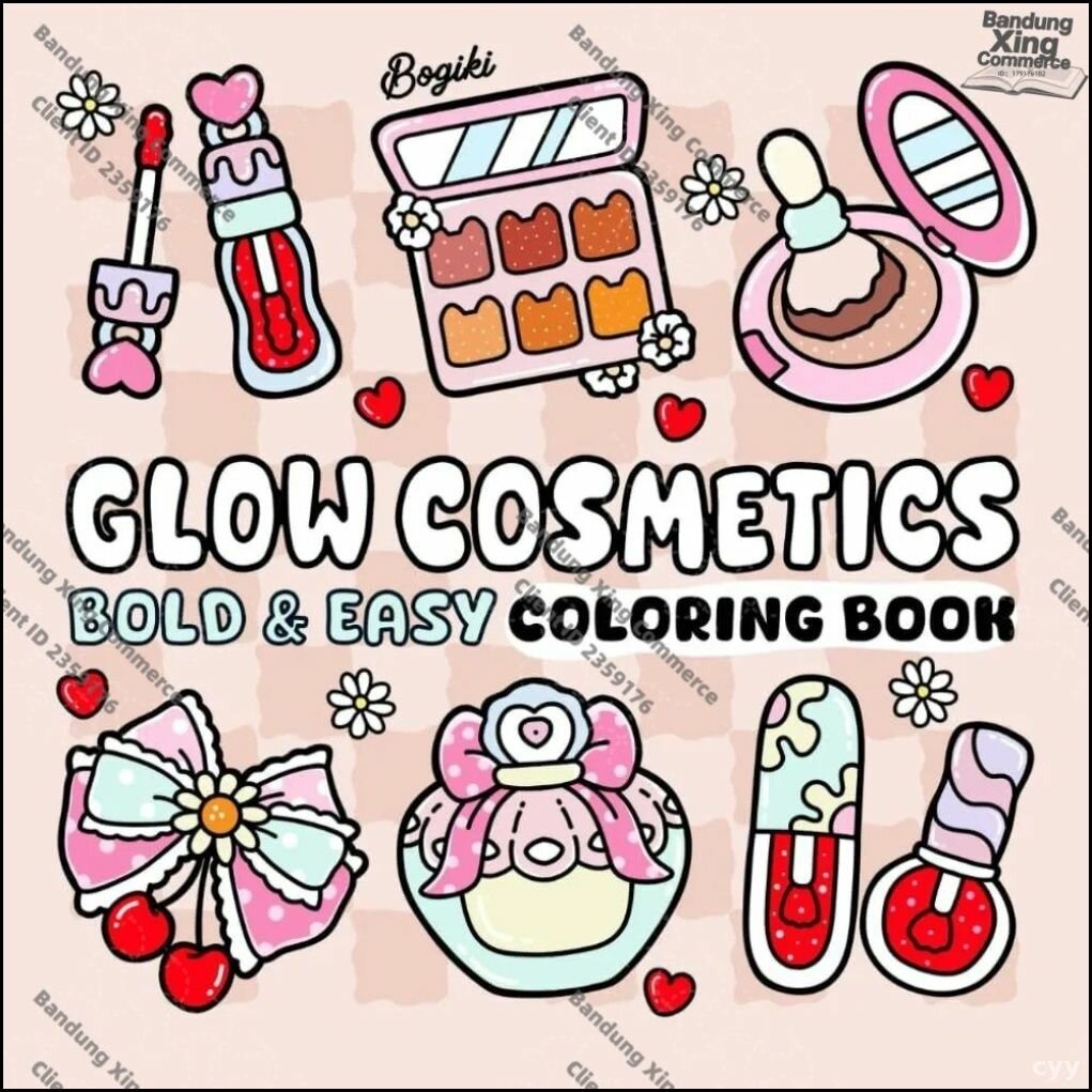 Эксклюзивная антистрессовая раскраска Coco Wyo GLOW COSMETICS 92 для подростков и взрослых