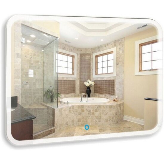 Зеркало Mixline "Стив" 800*680 (ШВ) сенсорный выключатель, светодиодная подсветка