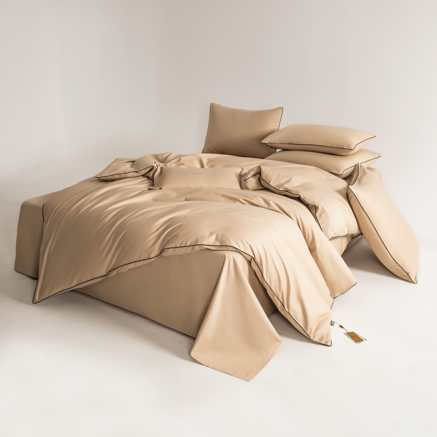 Постельное белье Однотонный Сатин Элитный OCE005, Дуэт Семейный, наволочки 4 шт