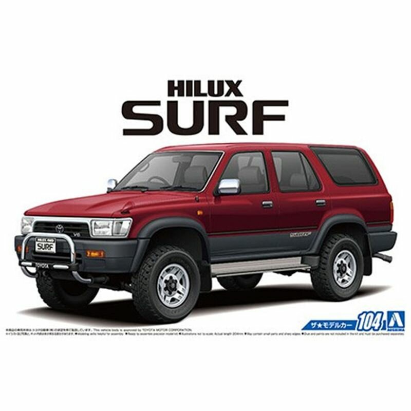 Сборная модель Машинка Aoshima-20208 1/24 scale Toyota VZN130G Hilux Surf SSR-X 1991 car model kit