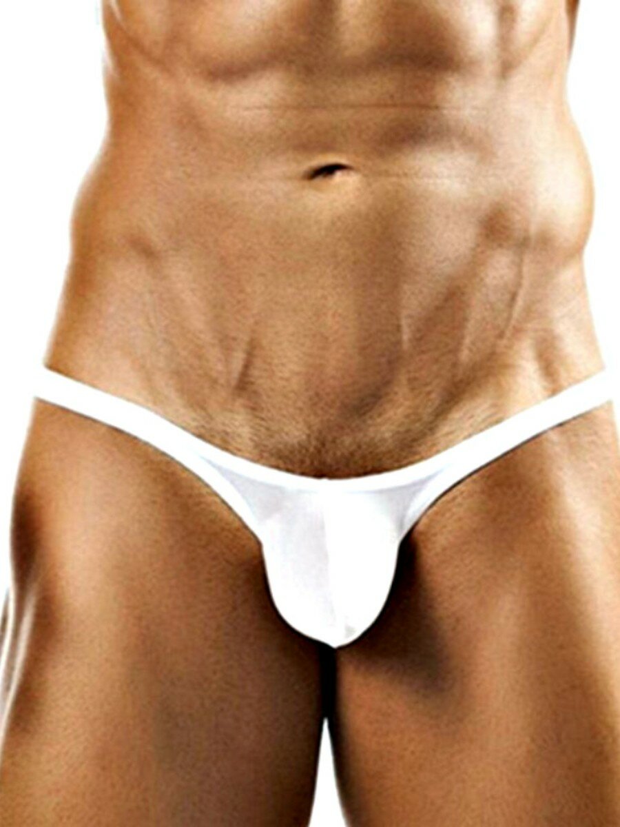 Мужские трусы стринги белые Romeo Rossi RR1039-1 XL (50)полиамид