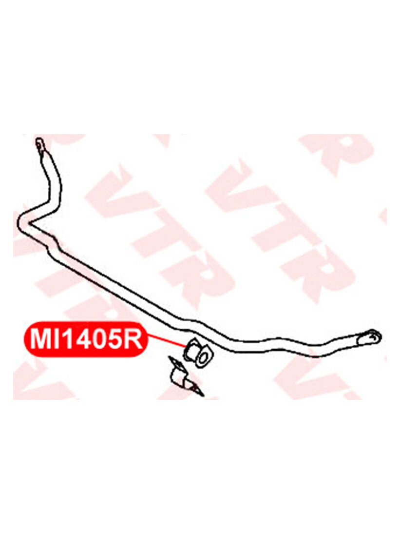 Втулка стабилизатора передней подвески для MITSUBISHI, MI1405R, VTR