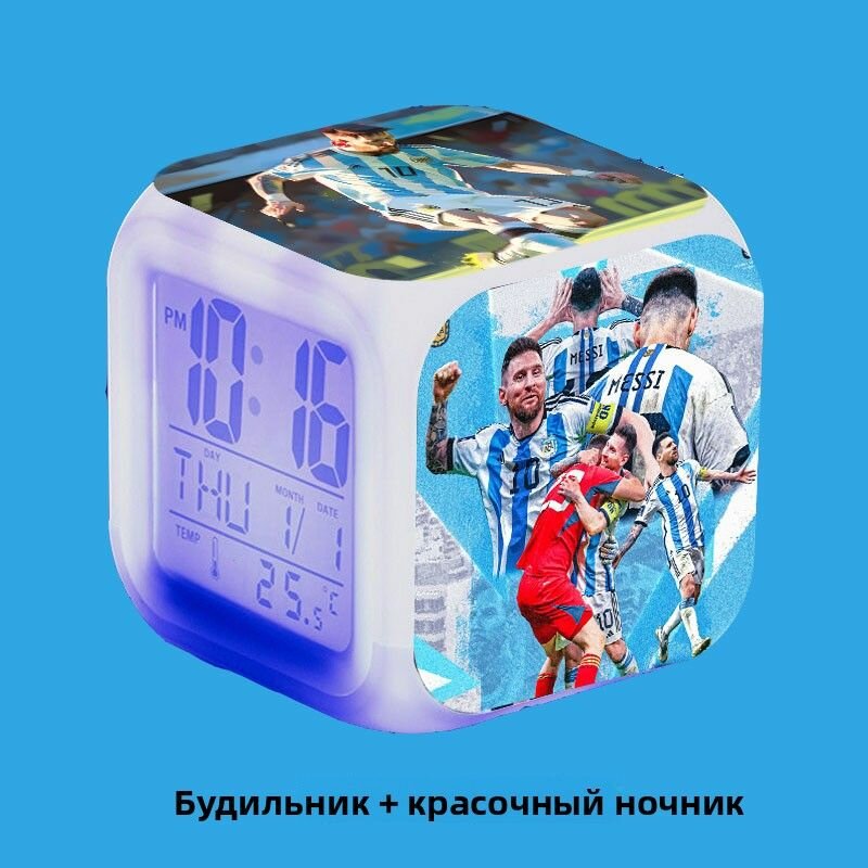Мемориальный будильник футбольной звезды, забавный и практичный, подходящий для лучшего подарка футбольным фанатам