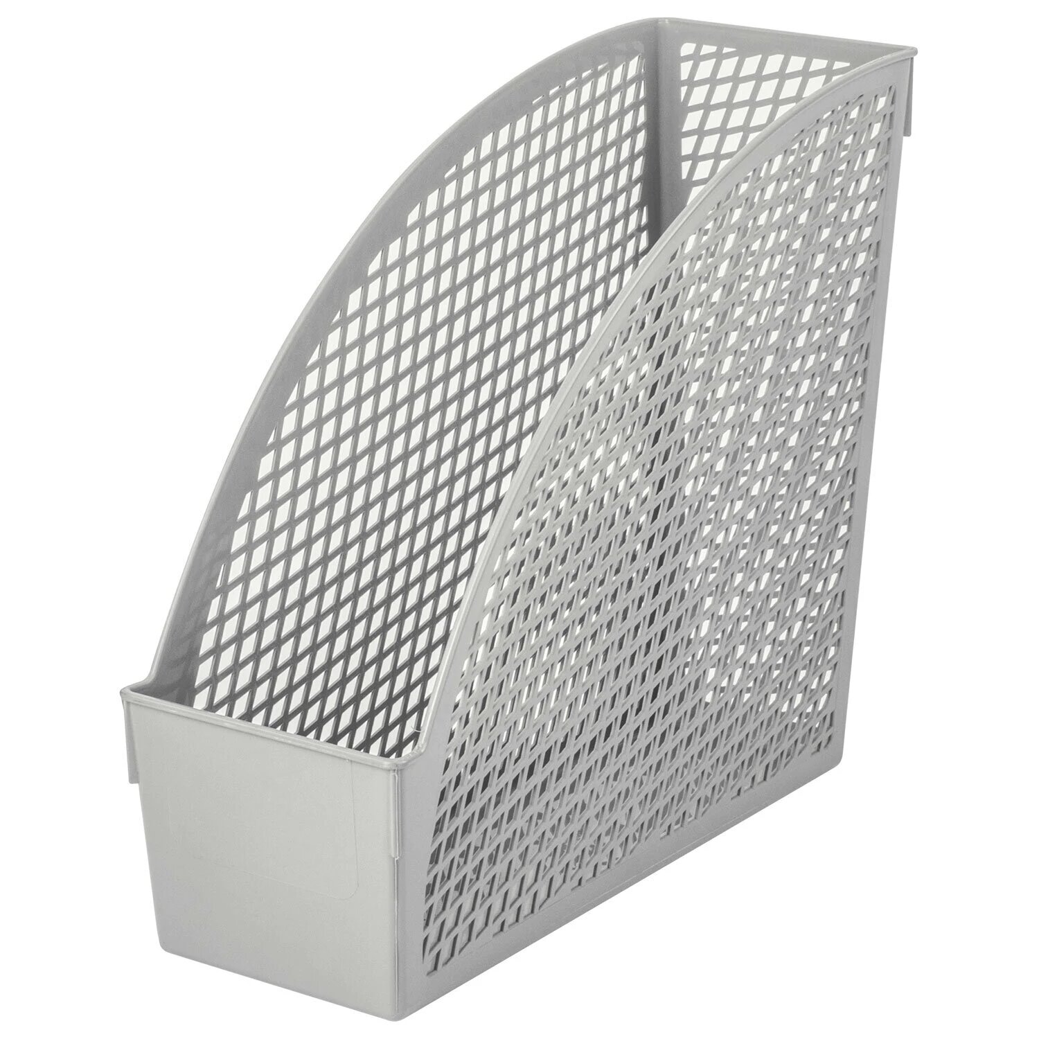 Лоток вертикальный для бумаг STAFF "Profit", 270100250 мм, сетчатый, полипропилен, серый, 237252, 3шт.