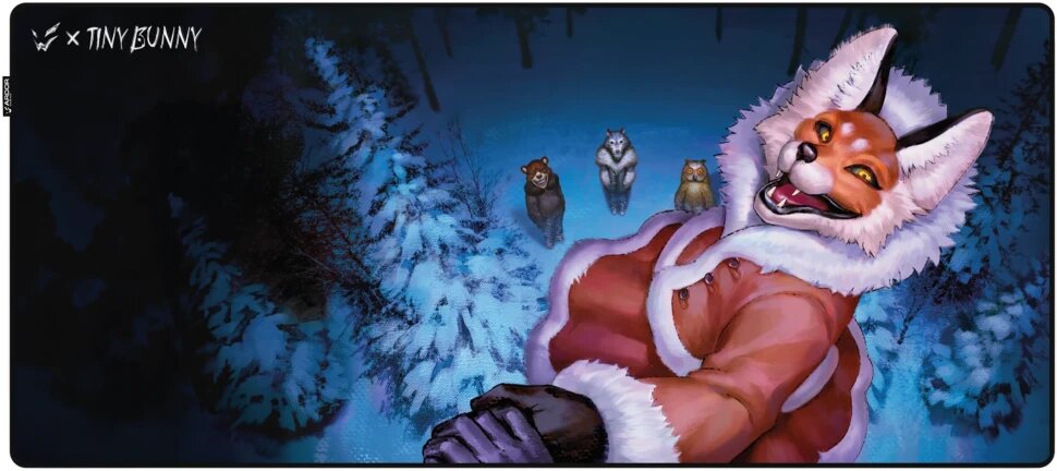 Коврик ARDOR GAMING Tiny Bunny Alisa Dream (XL), 900 мм x 400 мм x 4 мм, черный