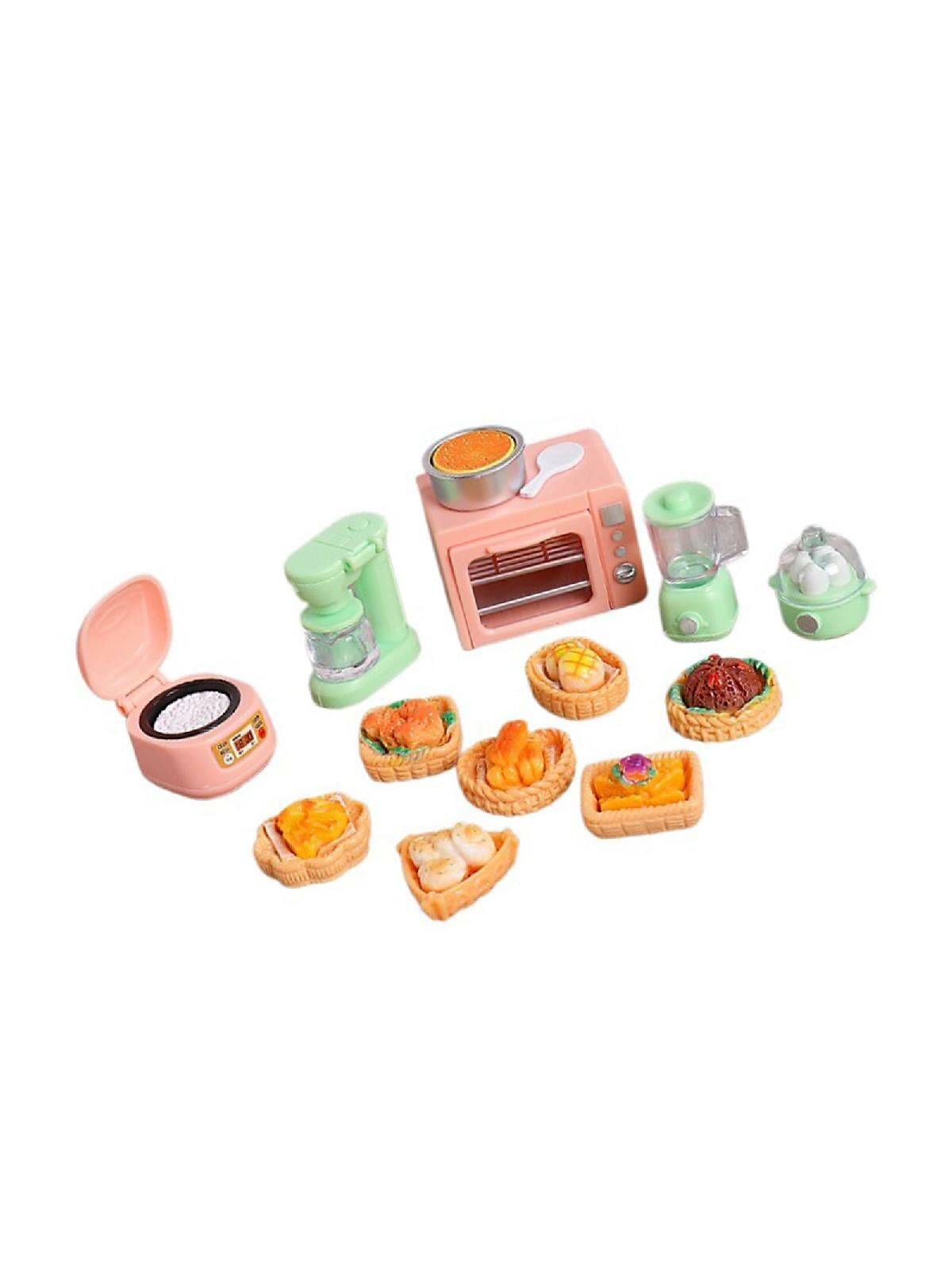 Игровая кухня с воображением, Миниатюрная духовка и рисоварка, аксессуары для кукольного домика