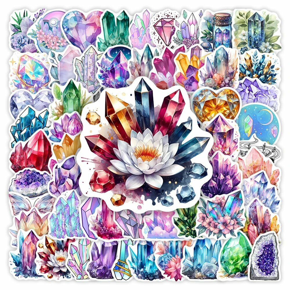 Хрустальные наклейки для скрапбукинга, 62pcs
