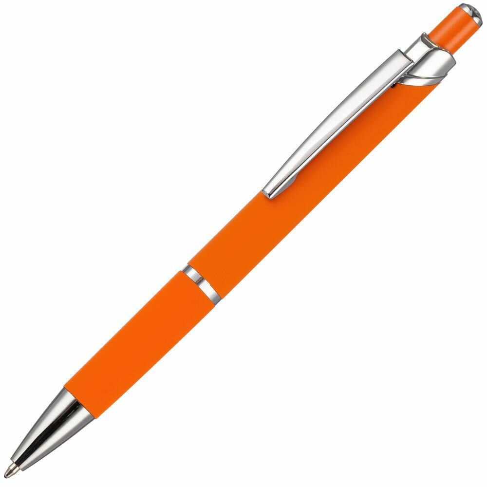 3 шт. Ручка шариковая Chromos Soft Touch, оранжевая