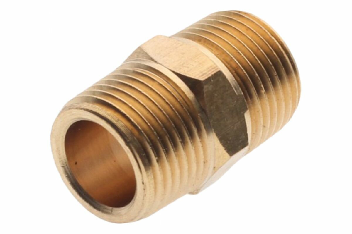 Соединитель резьбовой ER-MM06/06: наруж. резьба 3/8"x3/8" эврика