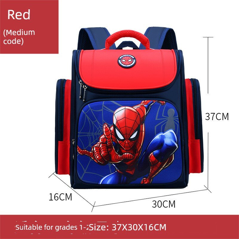 Сумка-рюкзак Spiderman Spider среднего размера для 1-2 классов, легкий школьный рюкзак с пеналом