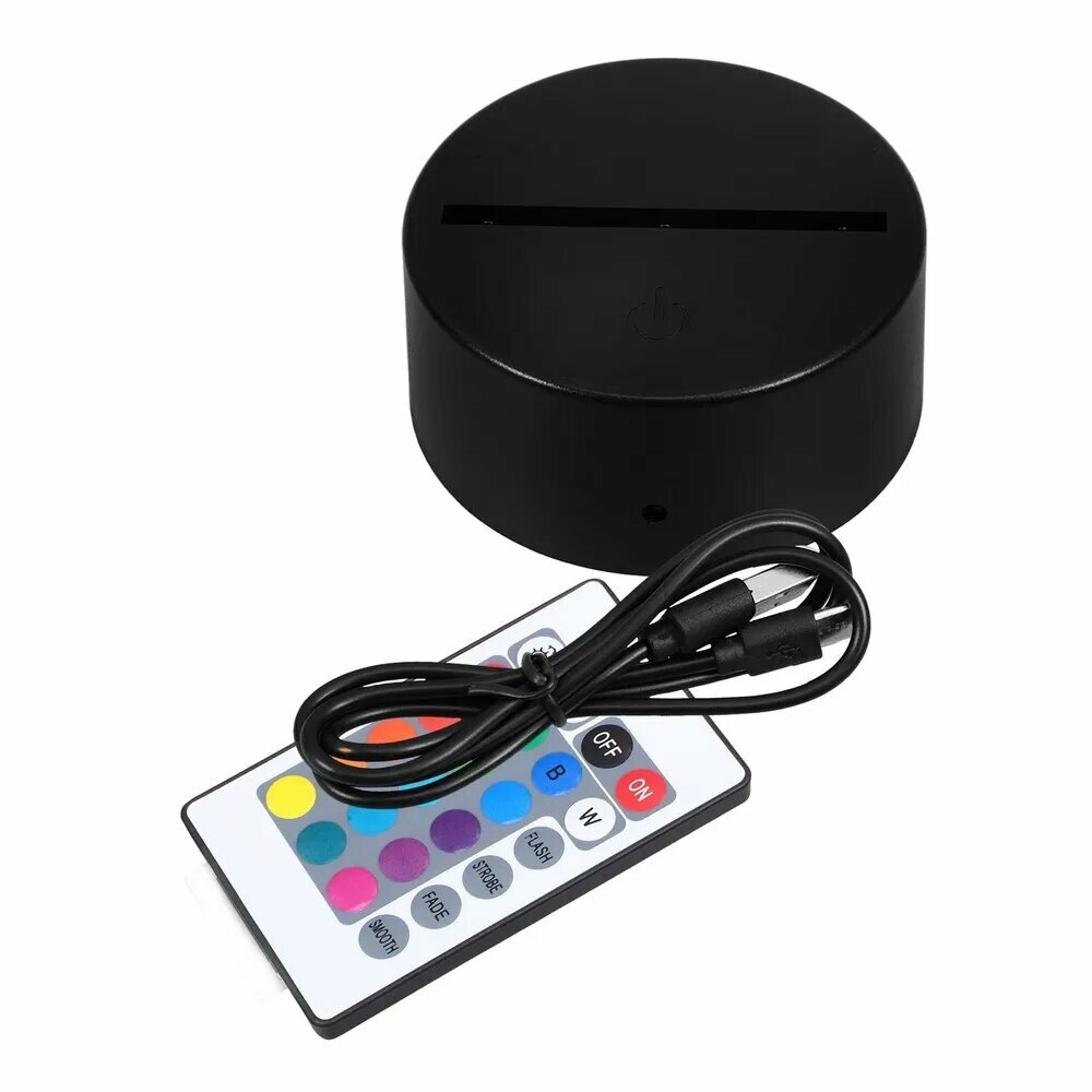 Led Подставка Для Светодиодного Освещения, Пластик, Черный, 8.30X8.30X3.80См, 1 Комплект