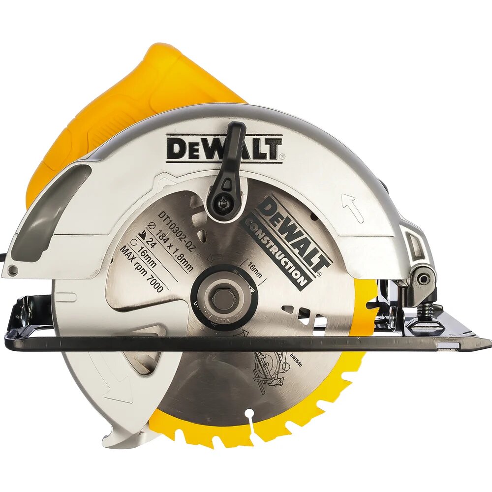 Дисковая пила DeWALT DWE 560, металл, с параллельным упором, с твердосплавным пильным диском — фото 1