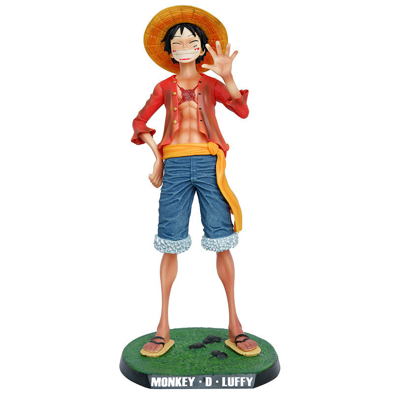Большая шляпа Луффи из One Piece, модель Луффи с улыбкой, рука.