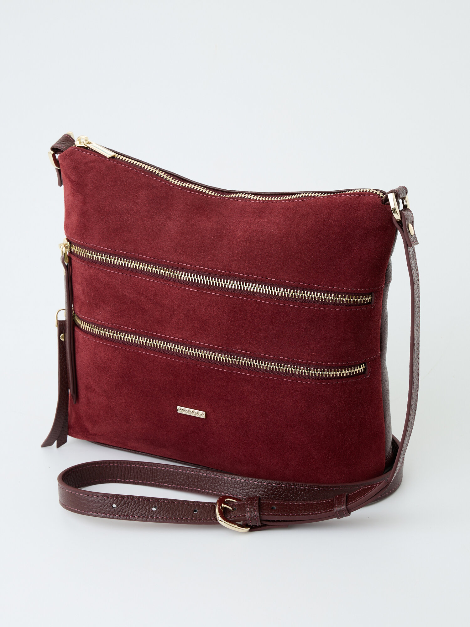 Сумка кросс-боди стильная замшевая сумка