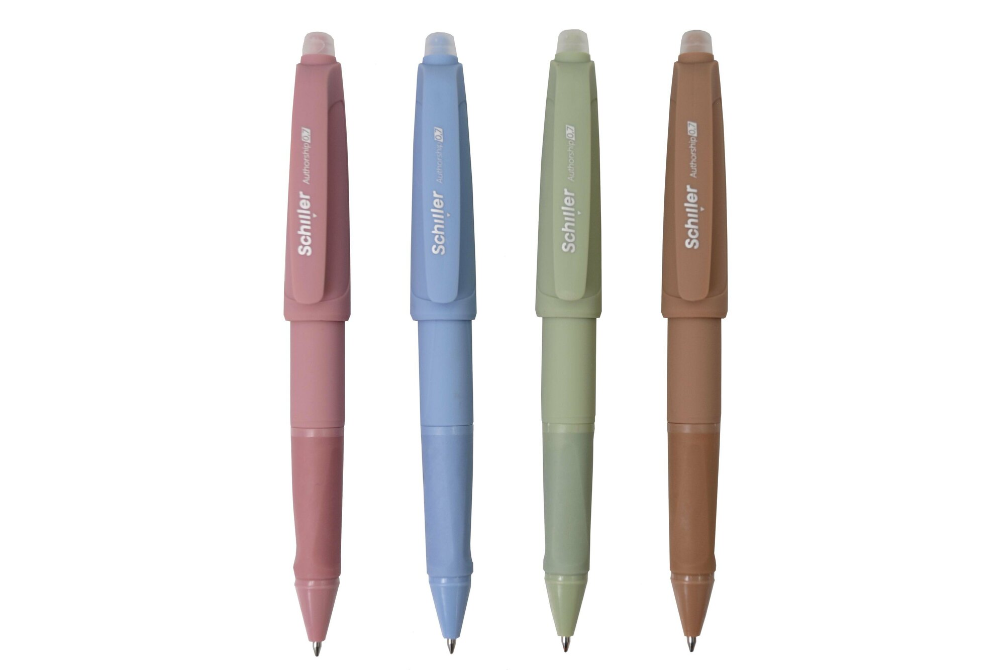 Ручка гелевая сo стир. чернилами синяя "Authorship" клип, ассорти, Yoi