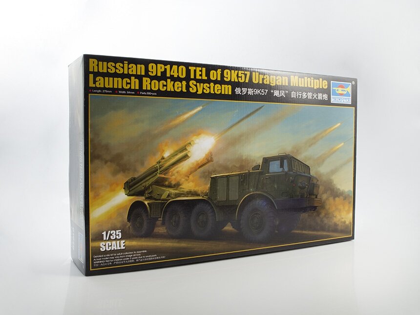 Сборная модель рсзо 9К57 Ураган (1/35) Trumpeter 01026