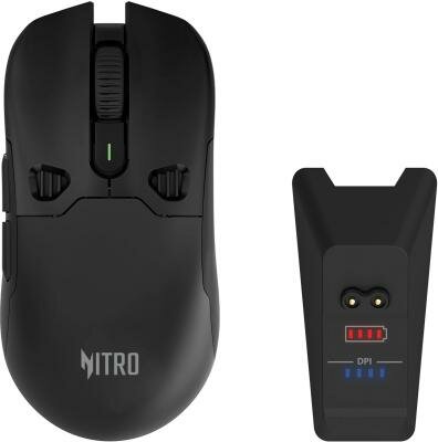 Мышь Acer Nitro OMR404 черный оптическая 6400dpi беспров. BT/Radio USB 6but (ZL. MCEEE.02T)