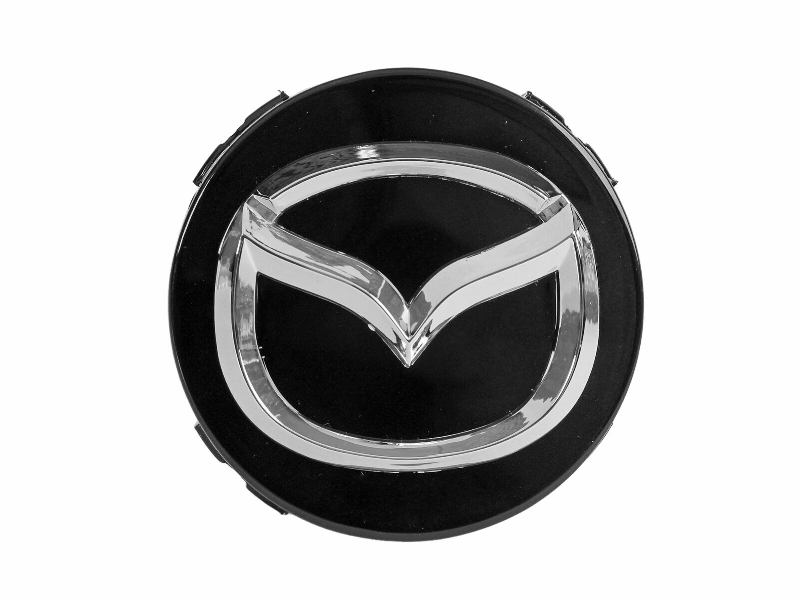 Заглушка литого диска MAZDA черный хром 56-56