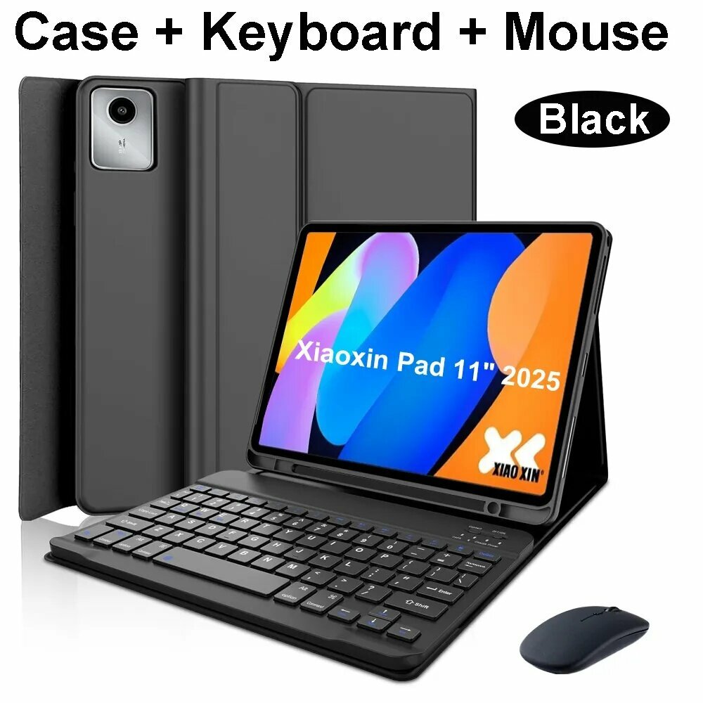 Чехол для Lenovo Xiaoxin Pad 11 дюймов 2025, русская клавиатура для Xiaoxin Pad 11 дюймов (TB335FC)
