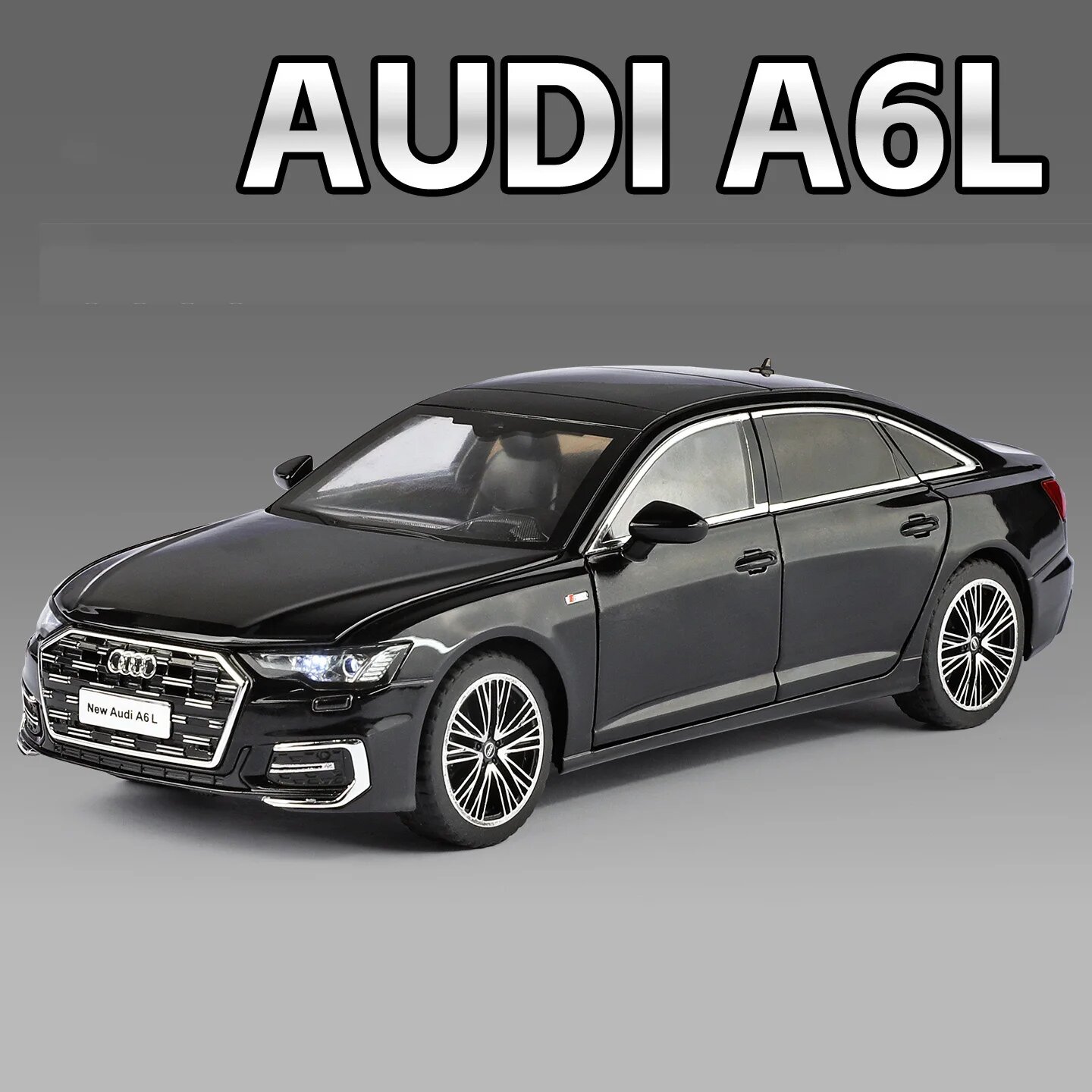 Игрушечный автомобиль Audi A6 1:24 Серый, Black 2