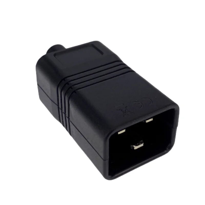 Розетка/вилка питания IEC320 C19 C20 черная Male