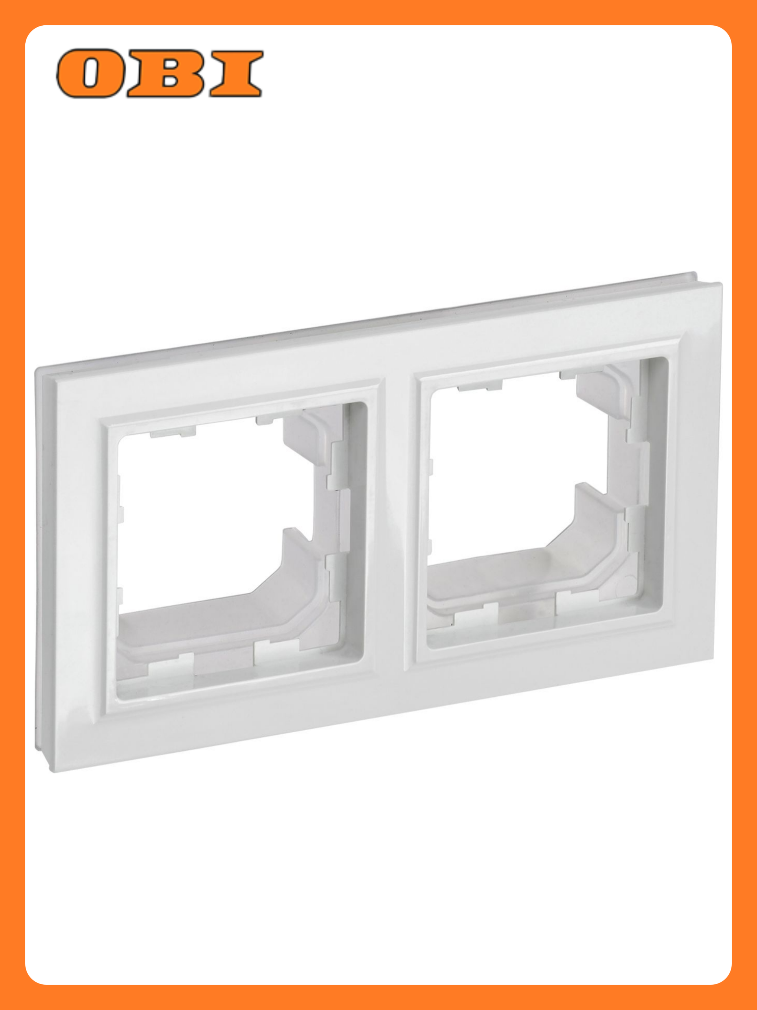 BRITE Рамка 2-мест. IP44 РУ-2-БрБ-44 бел. IEK