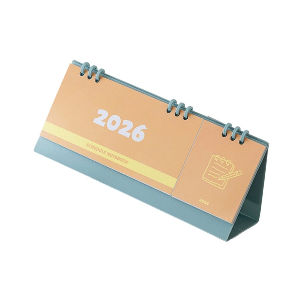 Настольный Календарь на 2026 год Ежедневник Портативный Ежемесячный Календарь с Блокнотами Для Ежедневных Заметок Планов Расписаний
