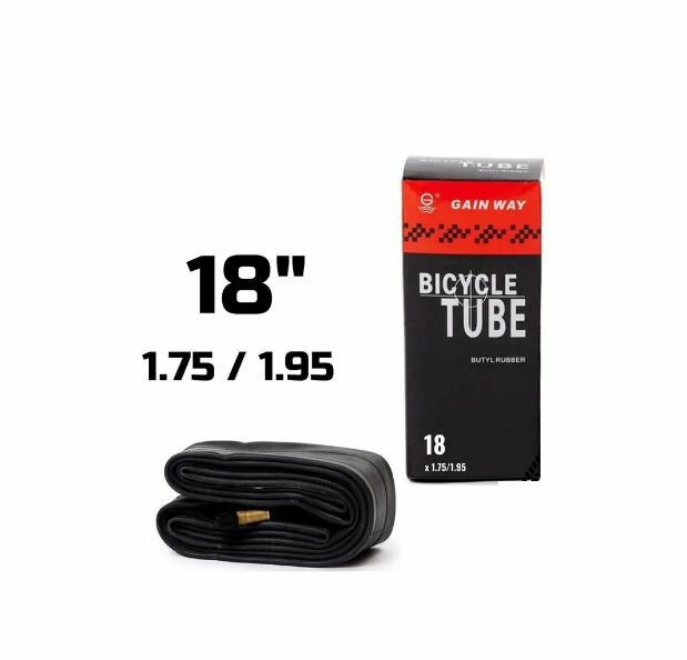 Велокамера из бутиловой резины 18 1,75/1,95 A/V/ GAIN WAY камера велосипедная
