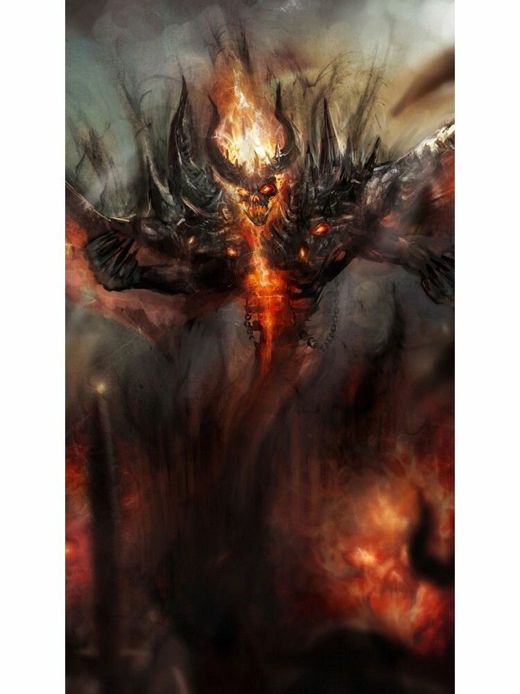 Алмазная картина "Dota 2 Shudon Nevermore" / Алмазная вышивка / Круглые стразы 40х50 см