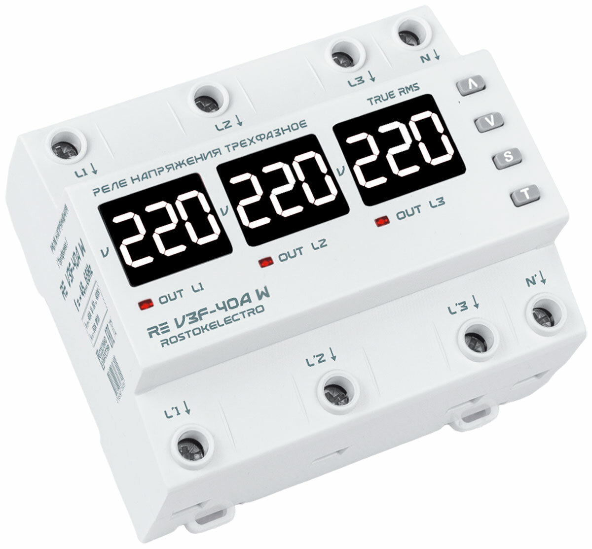 Реле напряжения RE V3F-40A W