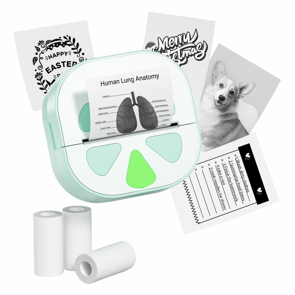 Ручной термальный принтер для стикеров с функцией AI OCR сканирования, создание этикеток, заметок и шаблонов для устройств