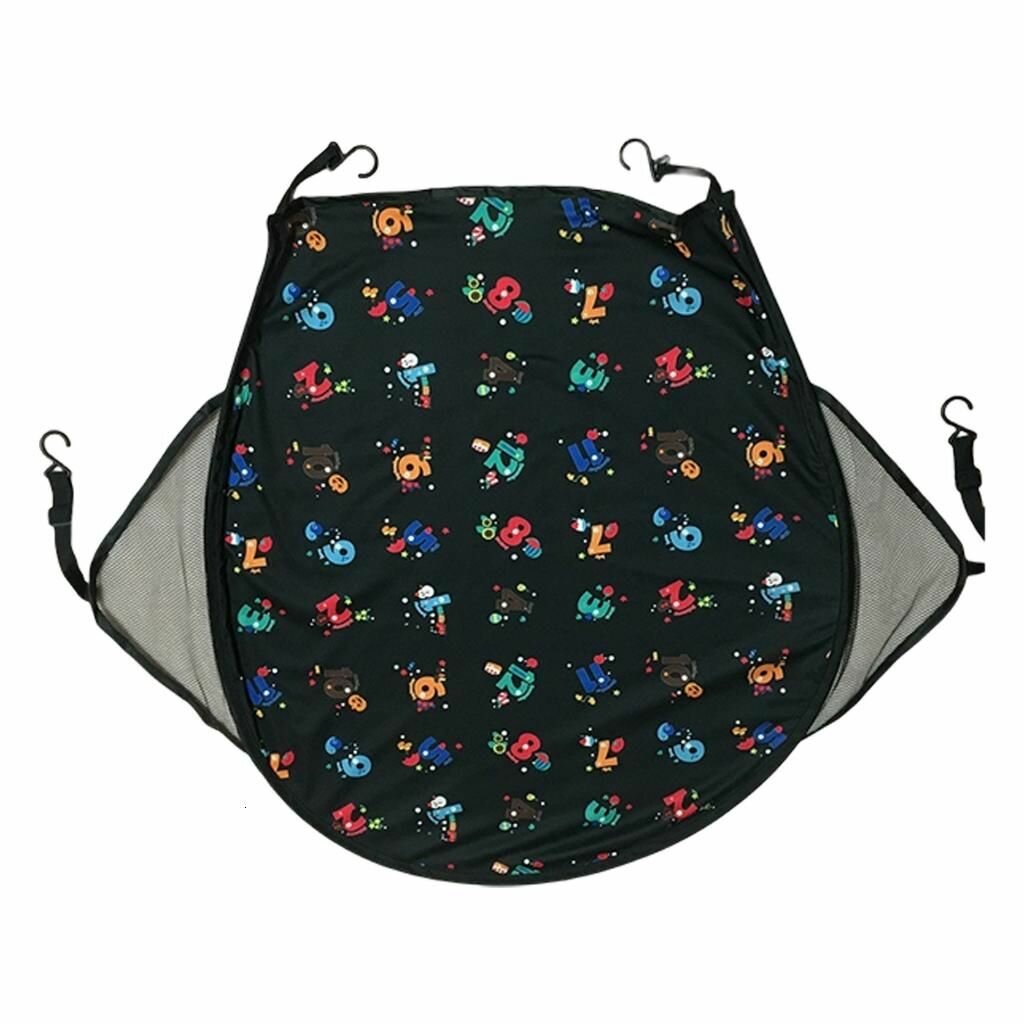 Дышащий солнцезащитный козырек для детской коляски с легкой установкой и вентиляцией, письмо