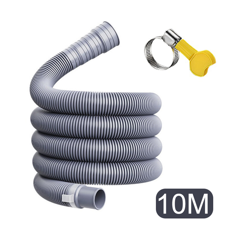 Длинная дренажная труба, 10 метров, для стиральной машины, уплотнённая