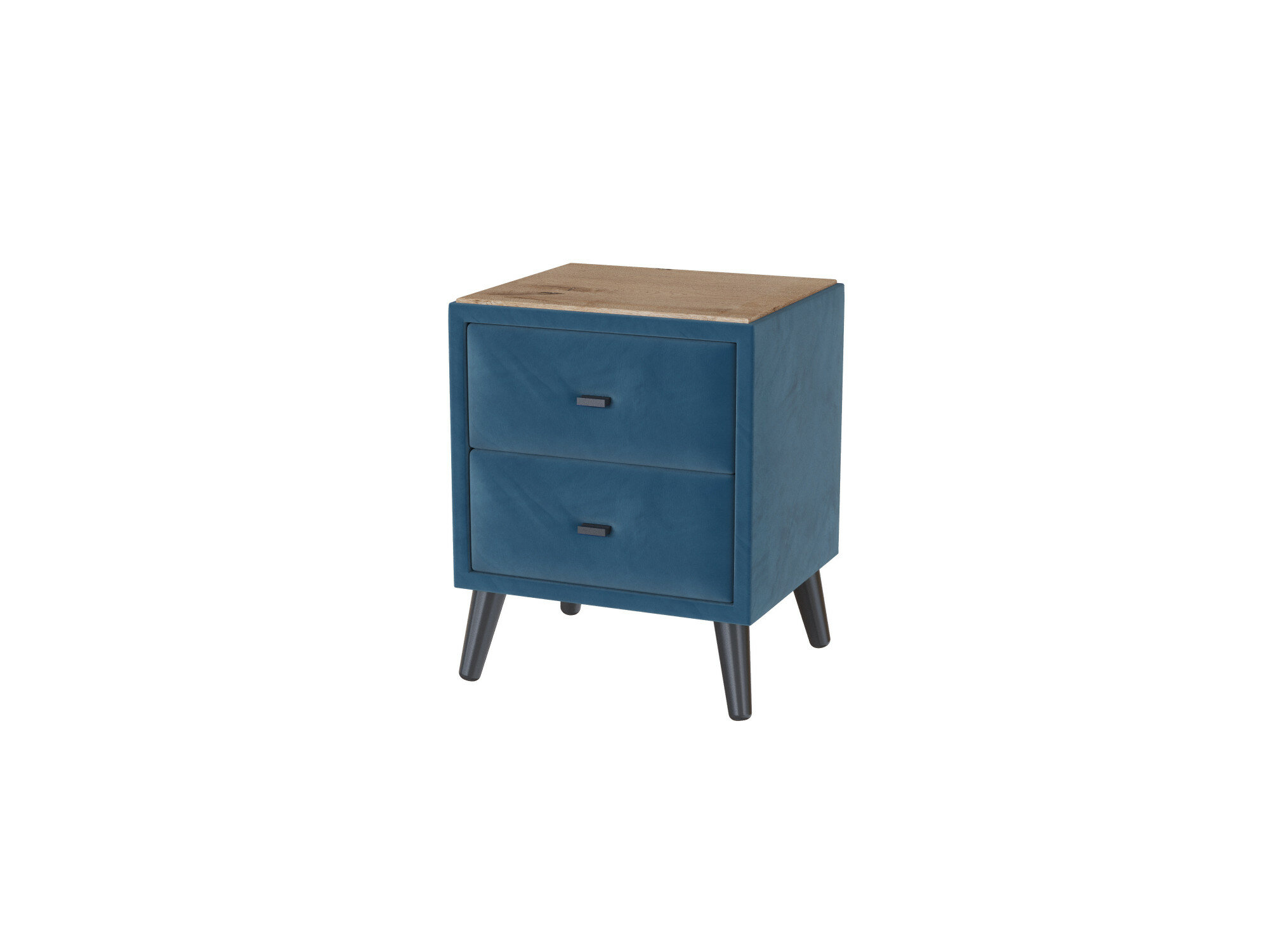 Тумба прикроватная интерьерная, фасад МДФ  атлантида/мдф дуб канадский