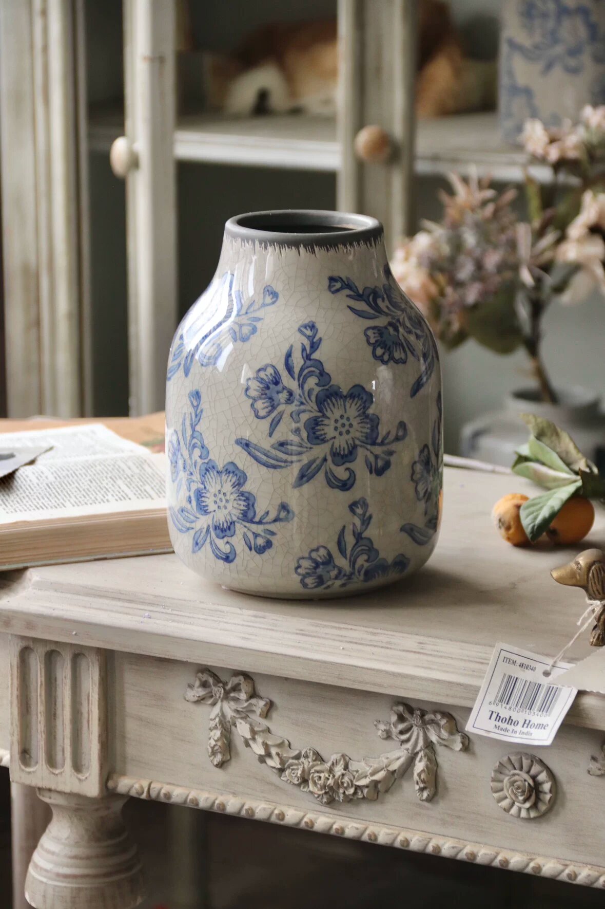 Керамическая ваза для чайной комнаты, в стиле старинных изделий династии Сун, имитация антикварной вазы, французский