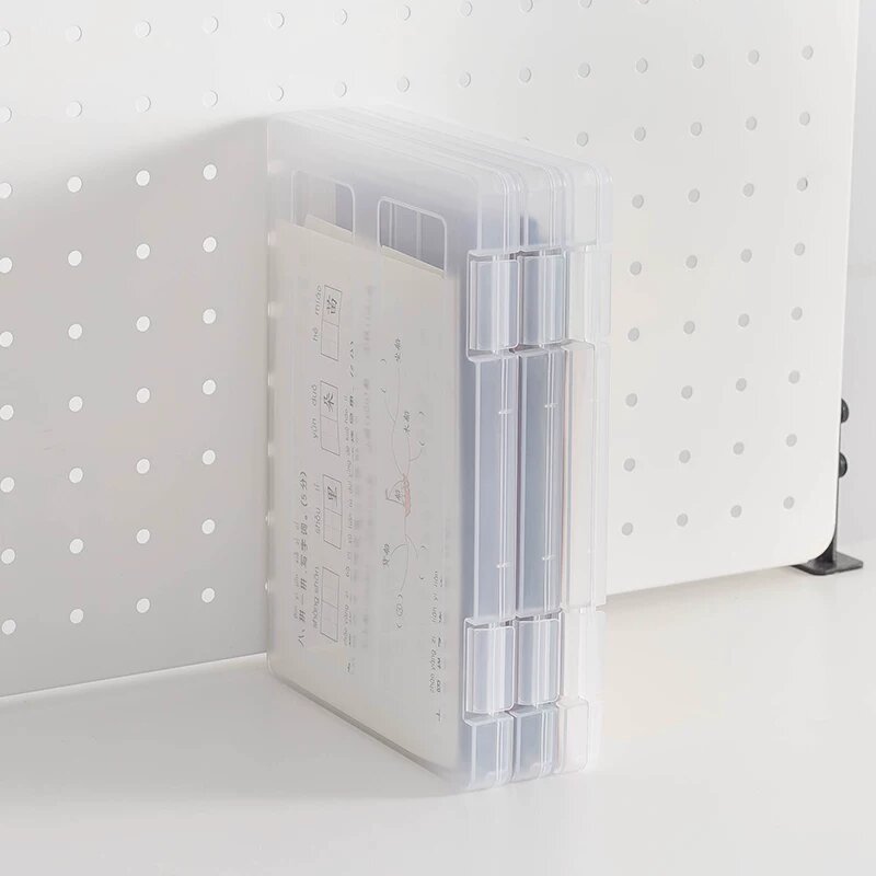 Прозрачный ящик для хранения бумаг формата А5, многофункциональный настольный органайзер для студенческих контрольных